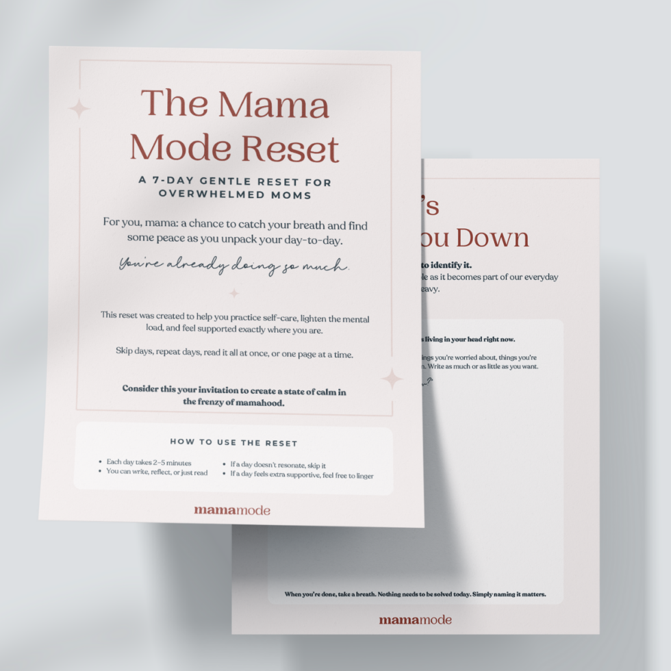 Mama Mode App | A mobile app for moms to help relieve the mental load